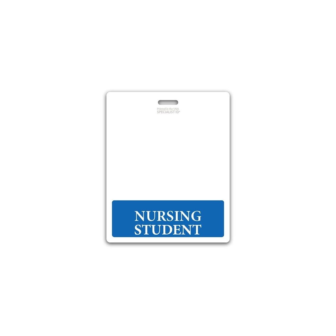 XL Nursing Student Badge Buddy Horizontal - Oversized I'D Badge Backer ...
