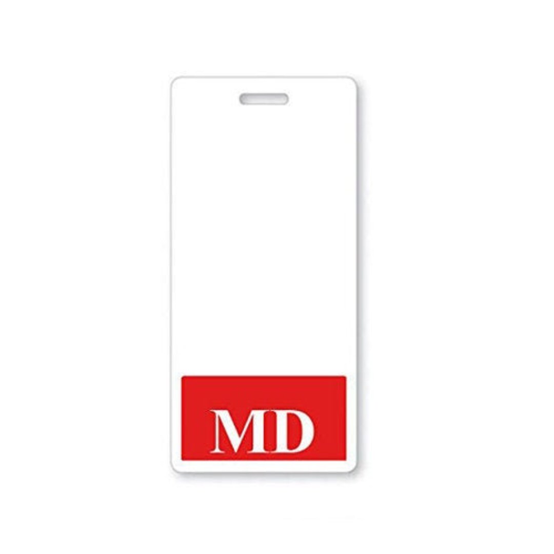 Red MD Badge Buddy - Free Shipping! - Red Badge Buddy for Doctors of ...