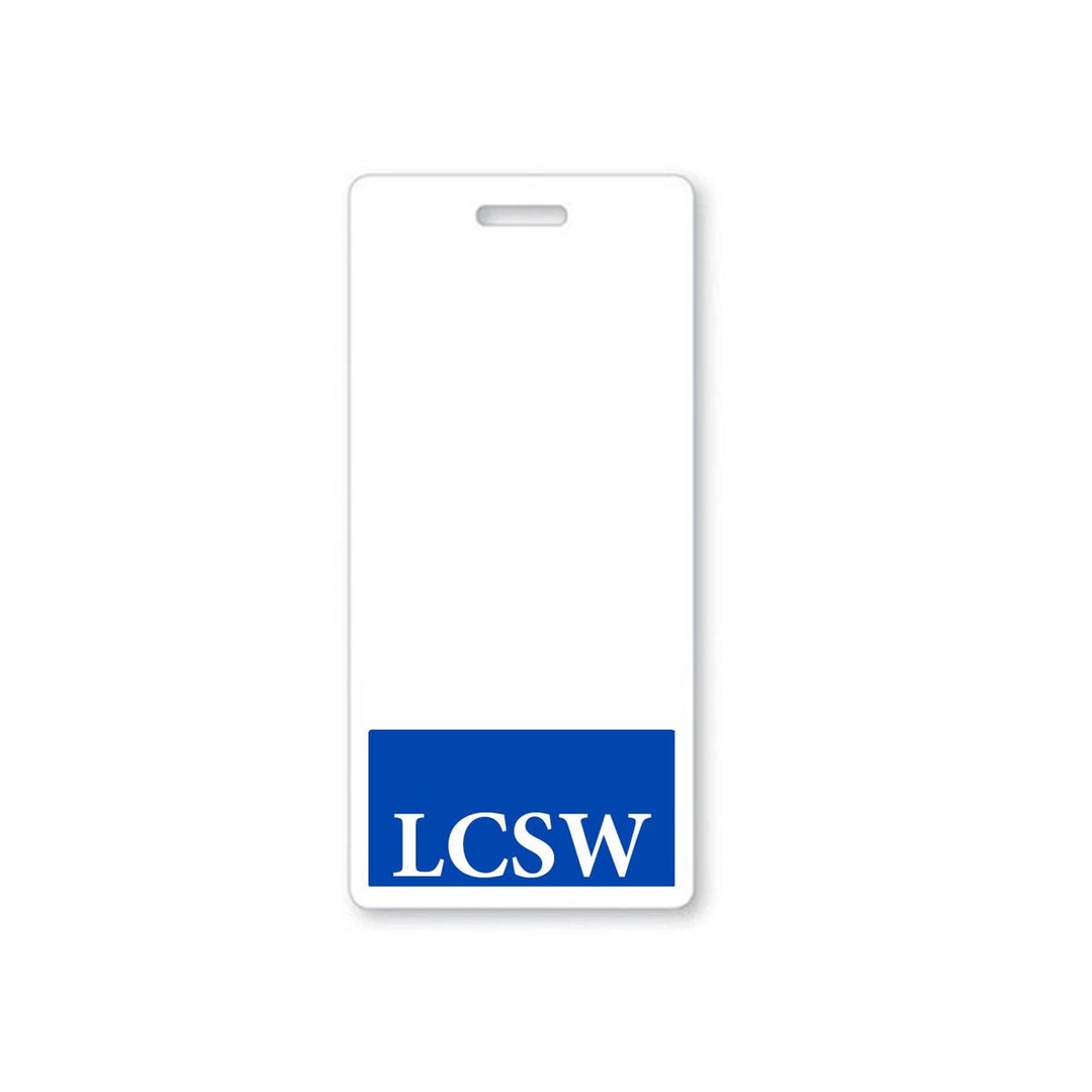 Blue LCSW Badge Buddy - Free Shipping! - Royal Blue Badge Buddy for ...