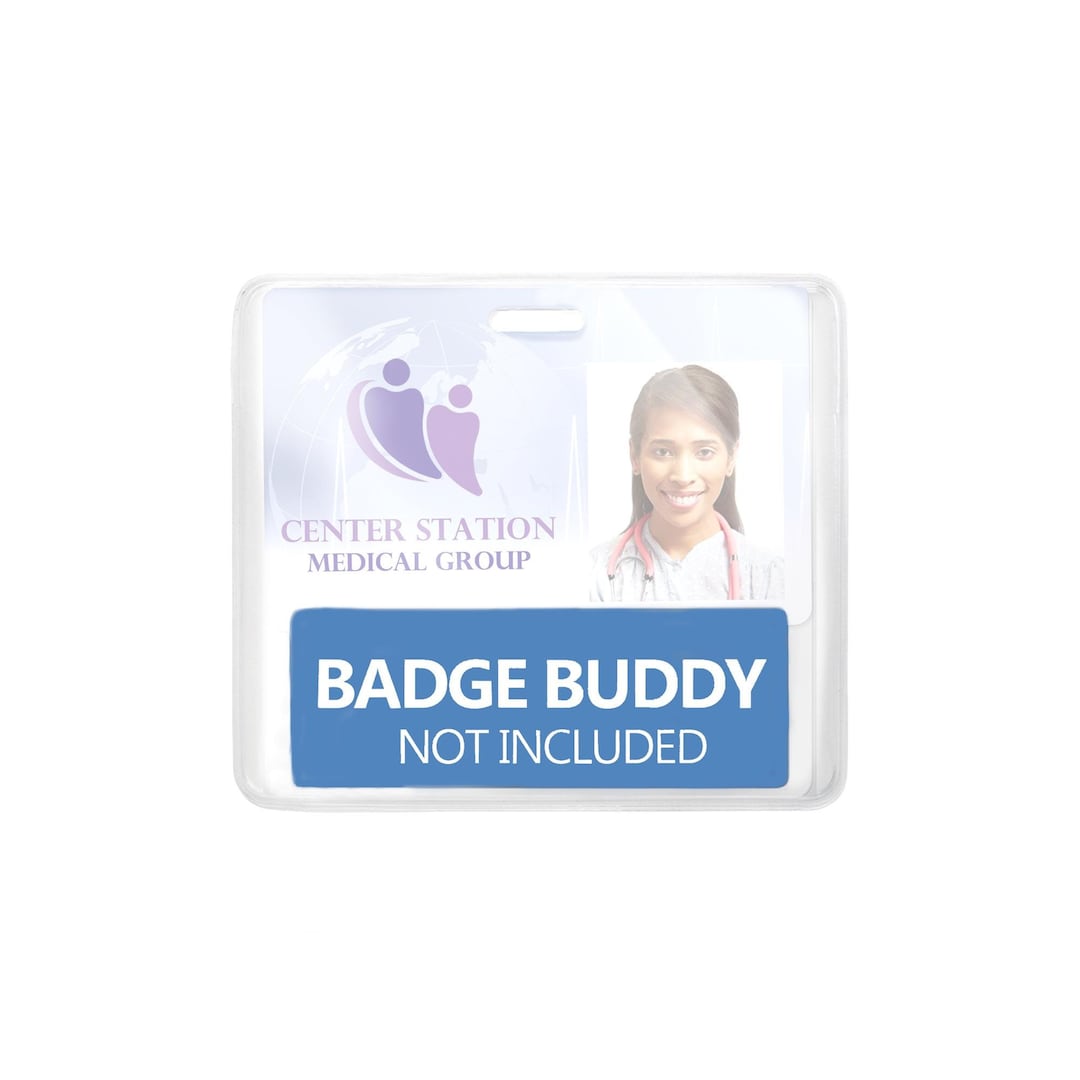 Badge Buddy Holder Horizontal - Vinyl Protector for Badge Buddies ...