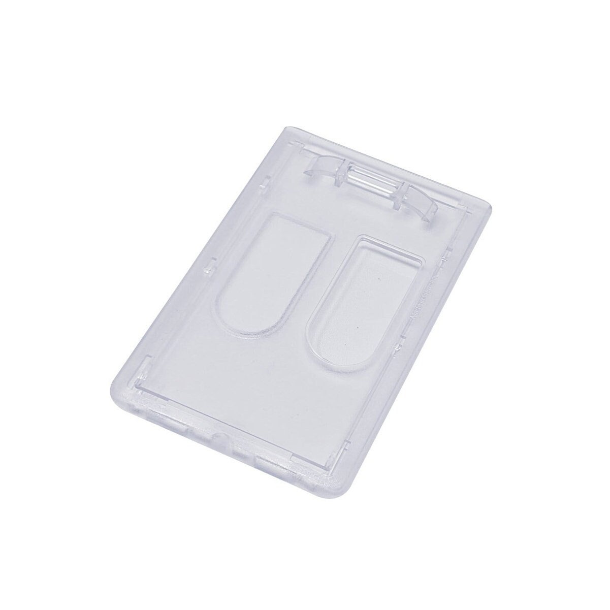 Dual Card Hard Plastic Badge Holder Free Ship Vertical - Etsy