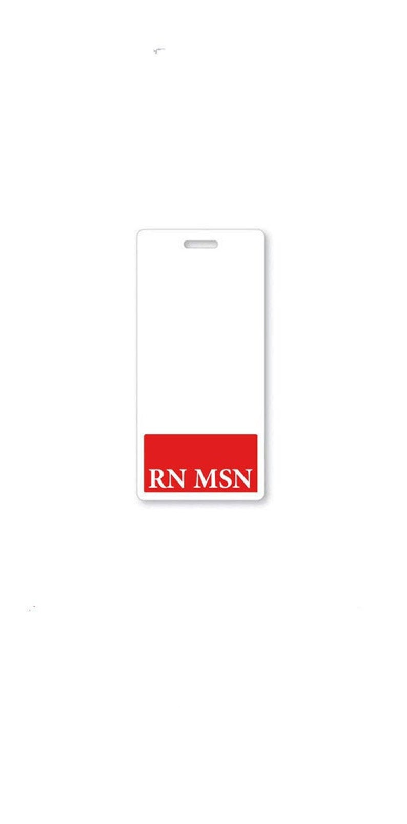 Red RN MSN Badge Buddy Free Shipping Red Badge Buddy for - Etsy