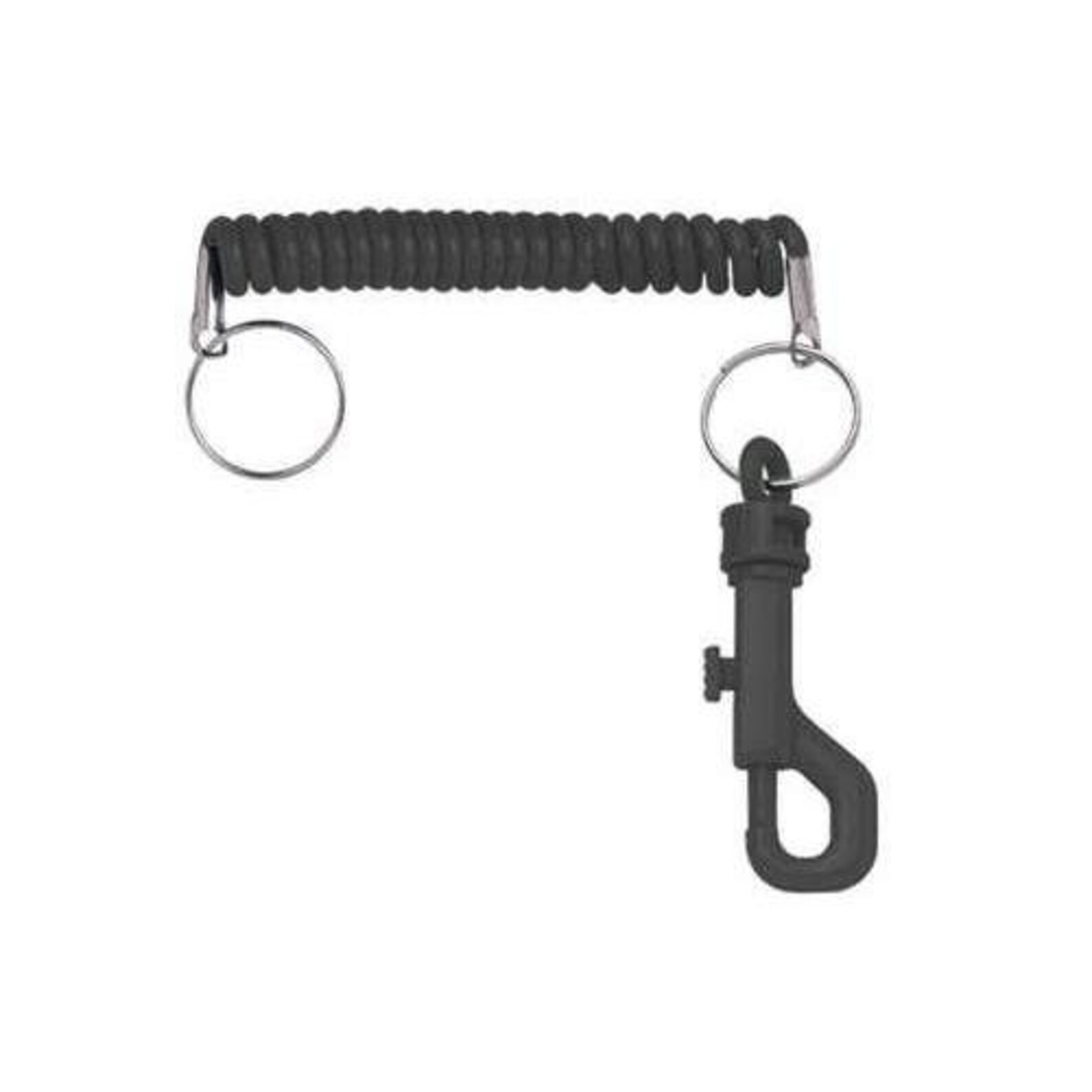 5 Pack Black Bungee Coil Cords With Key Chain Ring Free - Etsy
