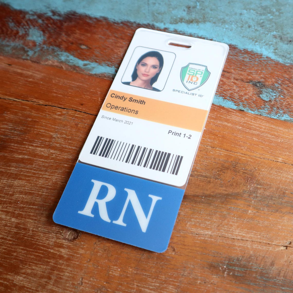 Clear Blue RN Badge Buddy - Free Shipping! - Badge Buddies for ...