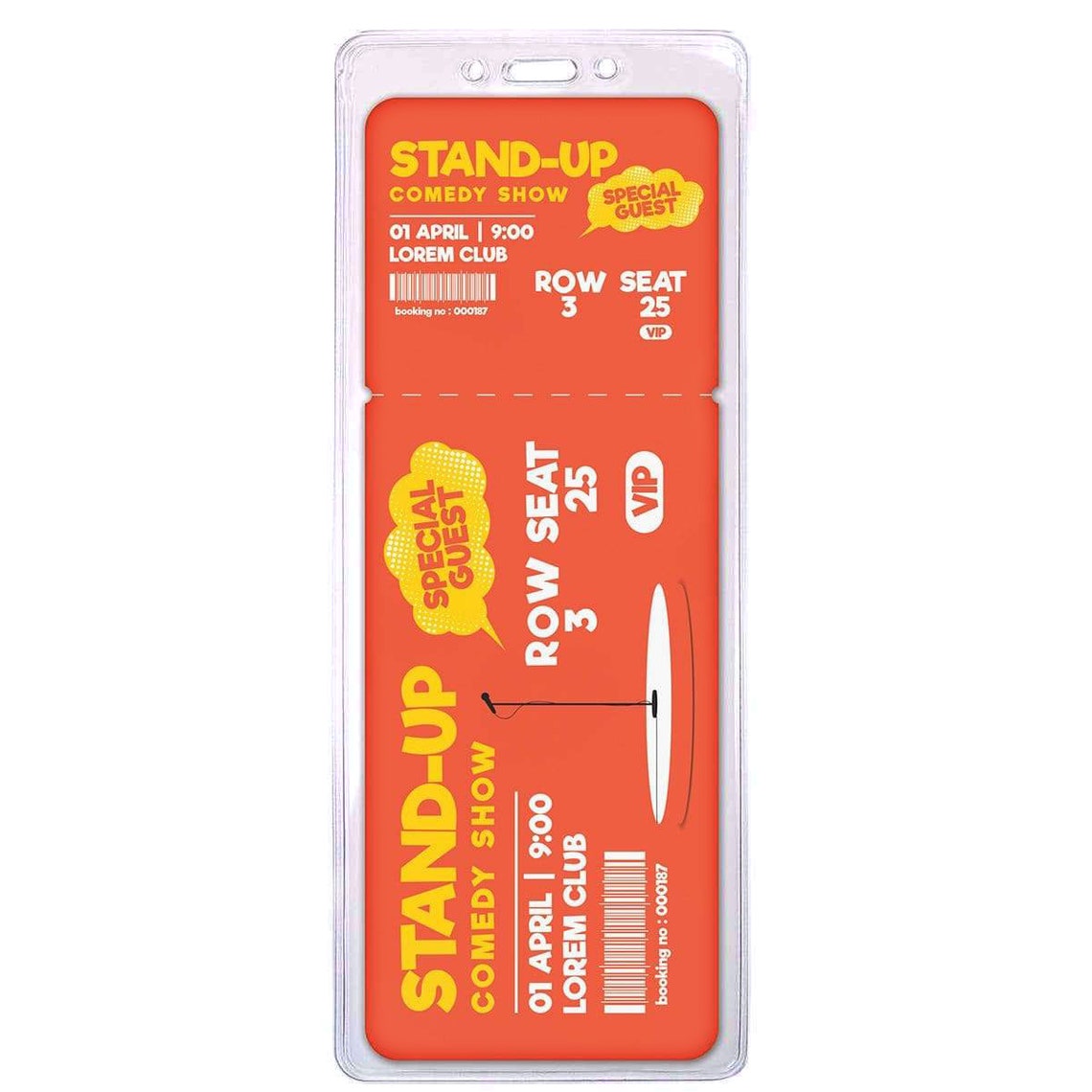 10 Pack - 3x8 Plastic Ticket Holders - Free Ship !! - Extra Large Vinyl ...