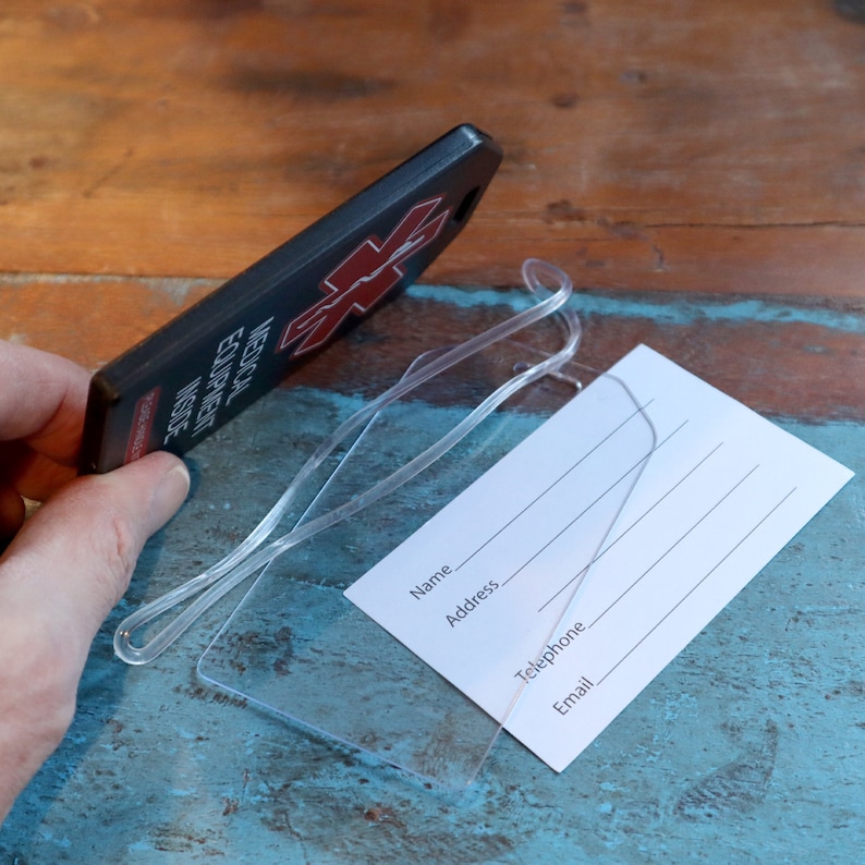 2 Medical Luggage Bag Tags CPAP Respiratory Equipment ID | Etsy