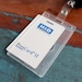 10 Pack - Clear Rigid Hard Plastic ID Badge Holder - Vertical ID Card ...