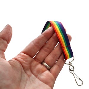 2 - Rainbow Pride Lanyard - Free Shipping - Cute, Silky Breakaway ...