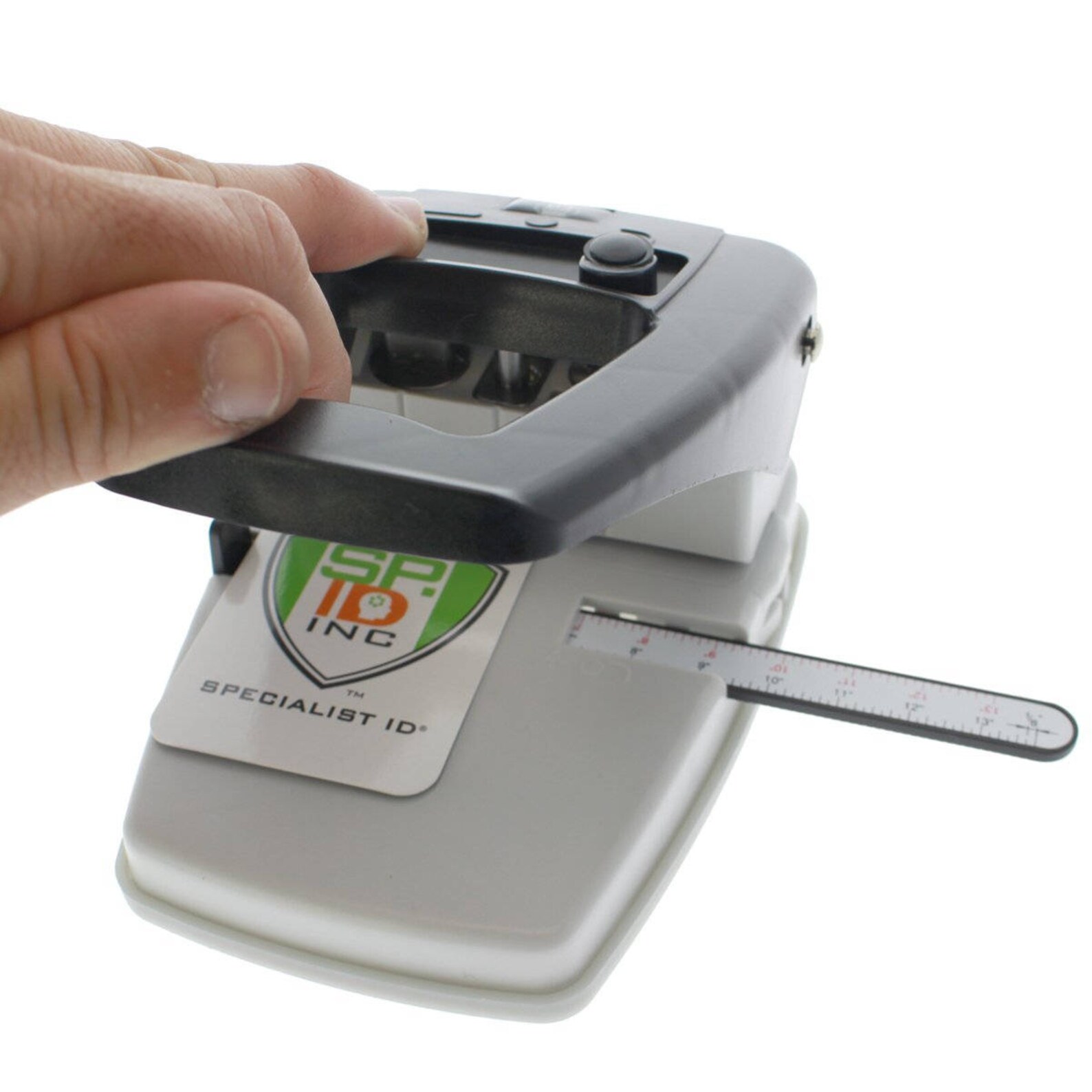 Three in One ID Card Hole Puncher With Guides Desktop Slot - Etsy