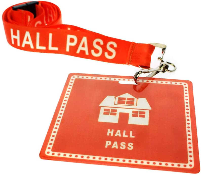 6 Classroom Hall Passes W Breakaway Lanyards Durable Hall - Etsy