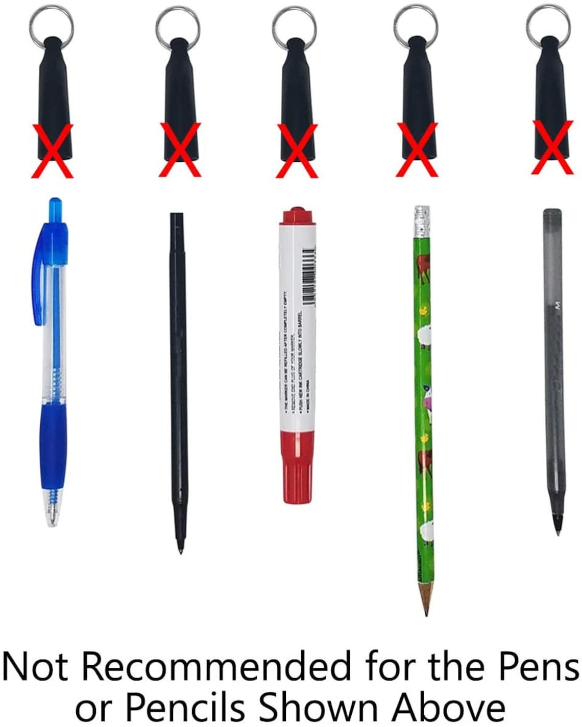 5 Pack Retractable Pen & Pencil Reel Free Shipping - Etsy