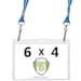 10 - 6x4 Horizontal Badge Holders - Free Ship !! - Large Clear Vinyl ...