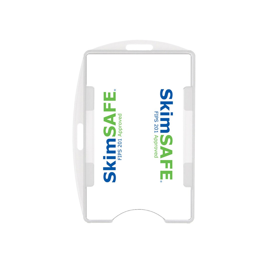5 Pack - RFID Badge Holder for Two Cards - Dual Sided Shield Blocks 13 ...