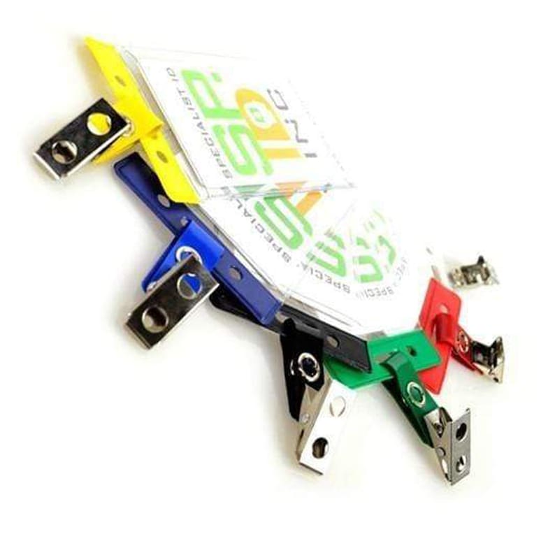 5 Pack ID Badge Strap Clips Metal Bulldog Name Tag Holder - Etsy