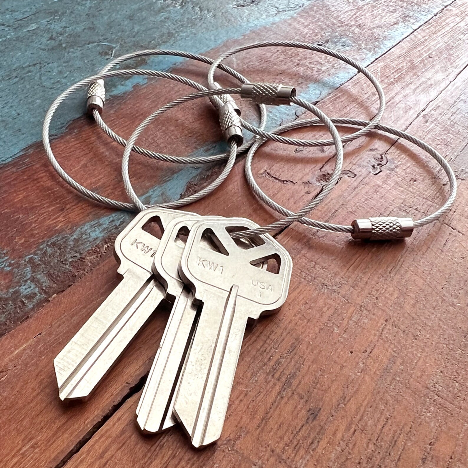 2 Pack - Wire Luggage Loops - Stainless Steel Cable Ring - Secure Screw ...