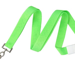6 Pack Bright Neon Lanyards - Free Ship! Durable, Vibrant & Cute ID ...