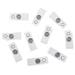 100 Clear Plastic Badge Straps - Free Ship - ID Holder W/ Snap & Eyelet ...