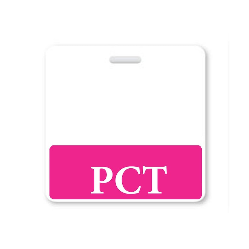 PCT Badge Buddy Horizontal Color Border Badge Buddy for - Etsy
