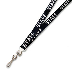 5 Staff Lanyards - Free Ship! Soft Neck Strap With Swivel Metal Clip ...