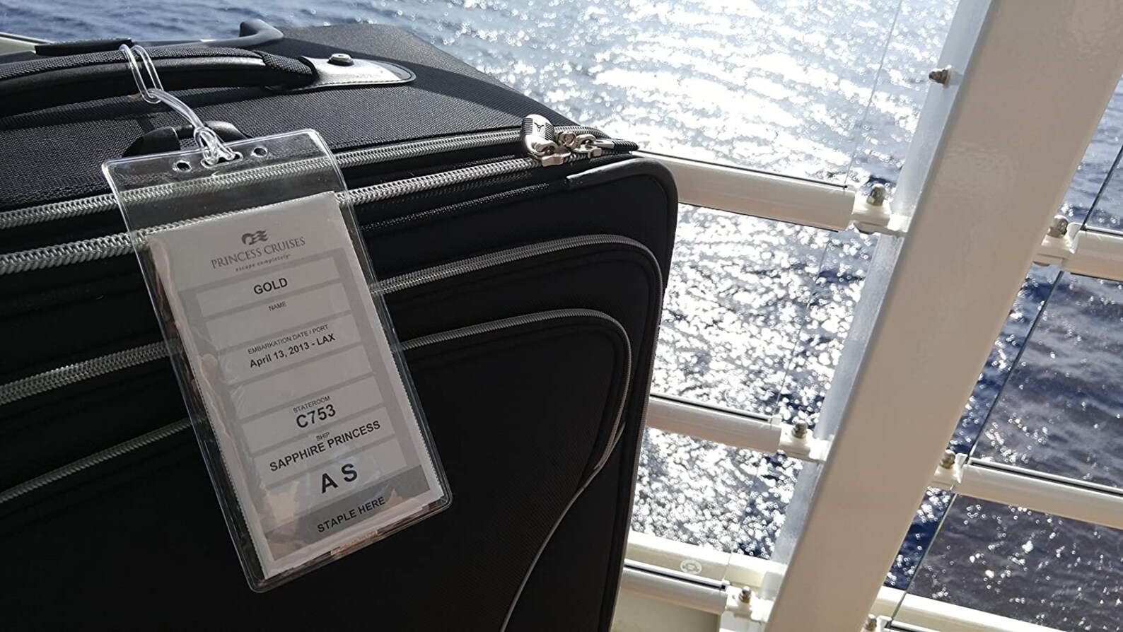 2 Clear Luggage Tags FREE Ship Cruise Ship Luggage Tags Etsy
