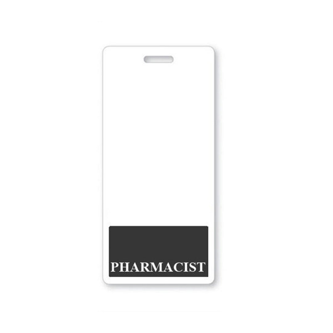 Black PHARMACIST Badge Buddy - Free Shipping! - Badge Buddies for ...