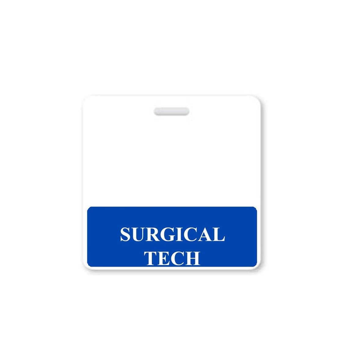 Blue SURGICAL TECH Badge Buddy Free Shipping Blue Badge - Etsy