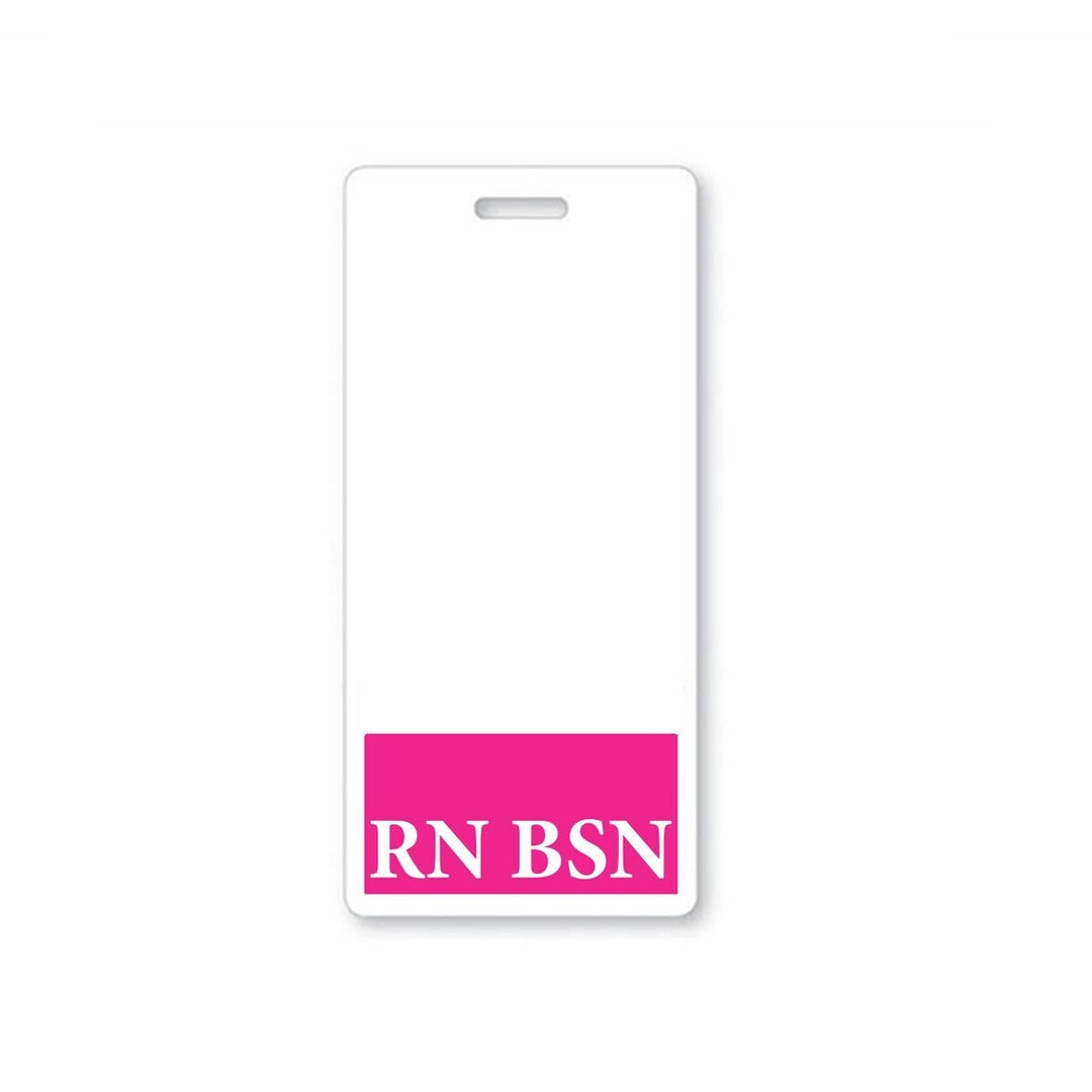 Pink RN BSN Badge Buddy - Free Shipping! - Cute Hot Pink Badge Buddy ...