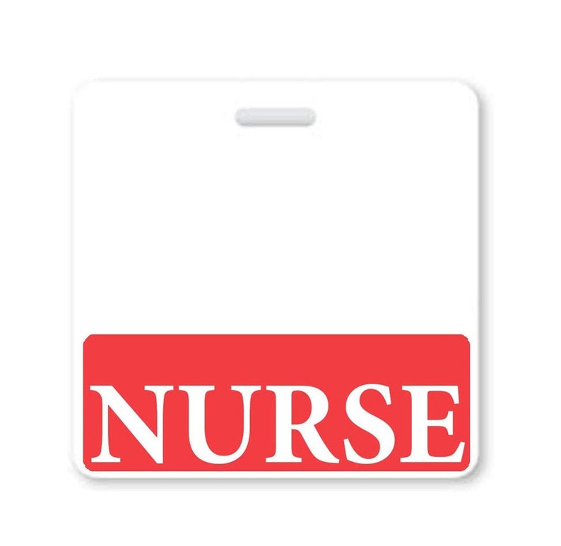 Red NURSE Badge Buddy Free Shipping Red Badge Buddies for - Etsy