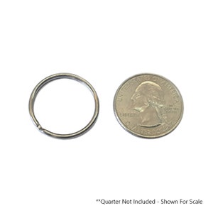 100 Pack of 1 Key Rings Heat Treated High Quality Bulk Split Rings 24 ...