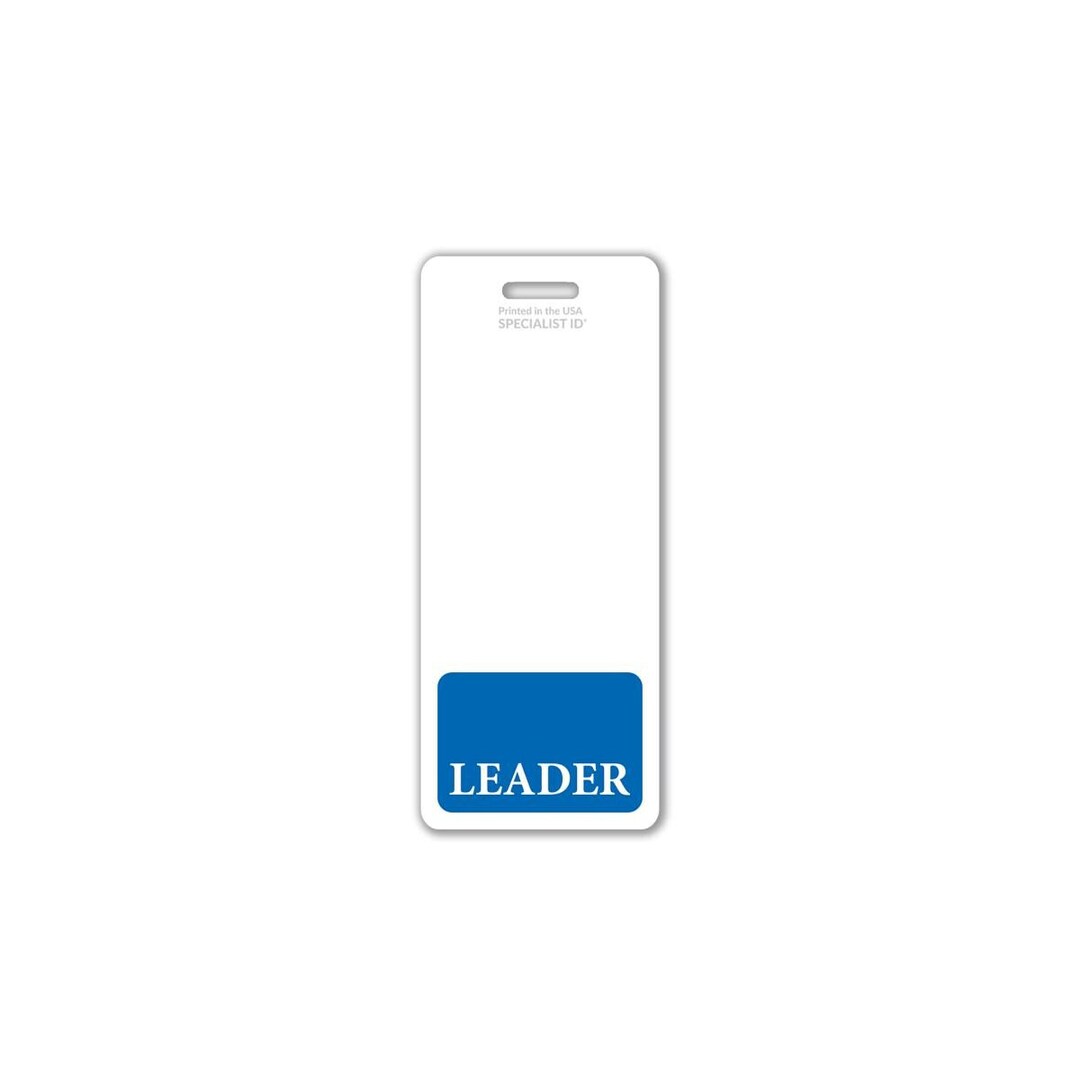 Leader Badge Buddy Vertical Extra Long - Oversized ID Badge Backer Card ...