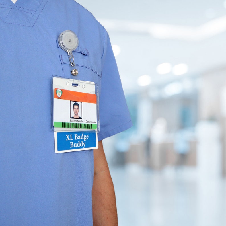 Oversized RN MSN Badge Buddy Horizontal - Free Shipping! - Extra Long I ...