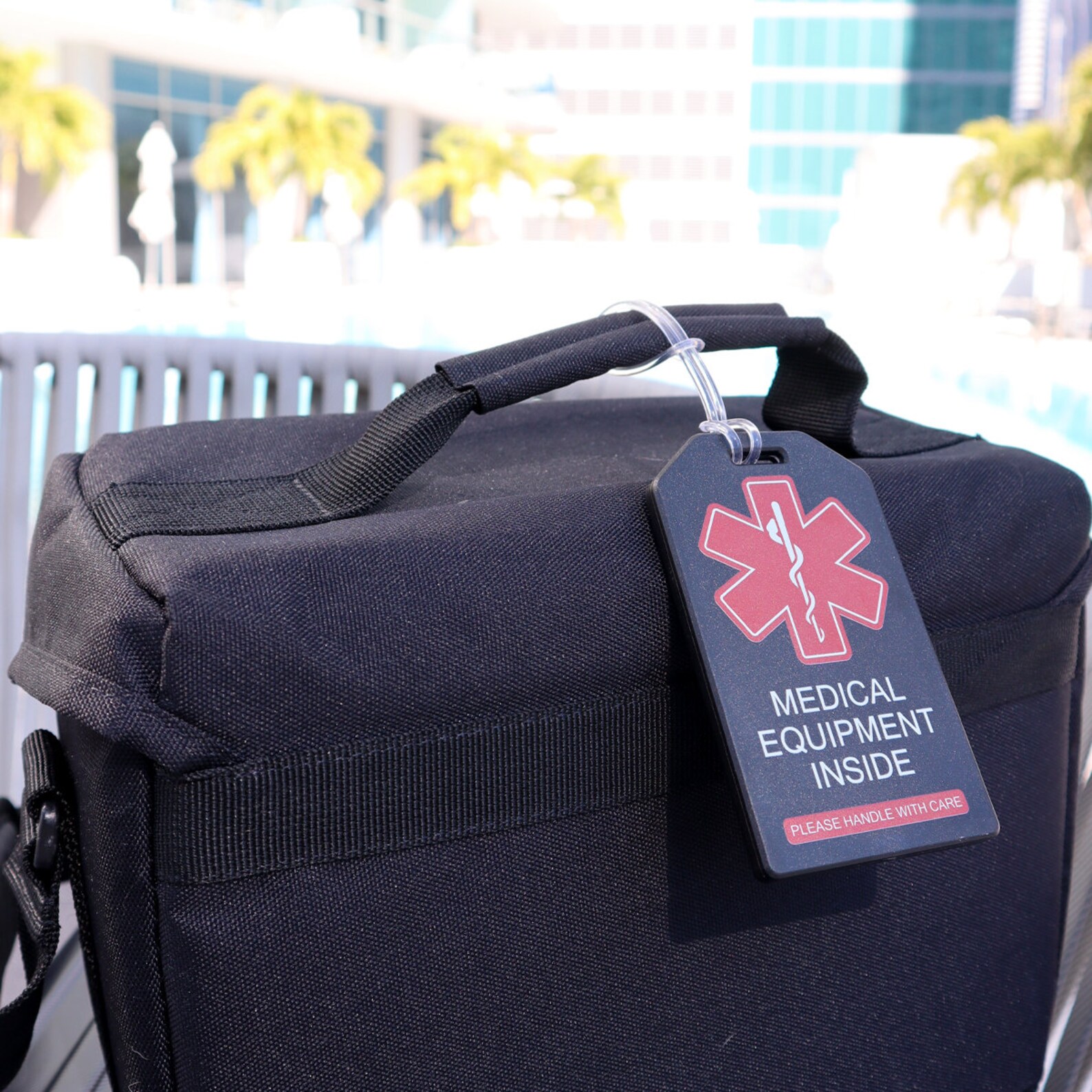 2 Medical Luggage Bag Tags CPAP Respiratory Equipment ID | Etsy