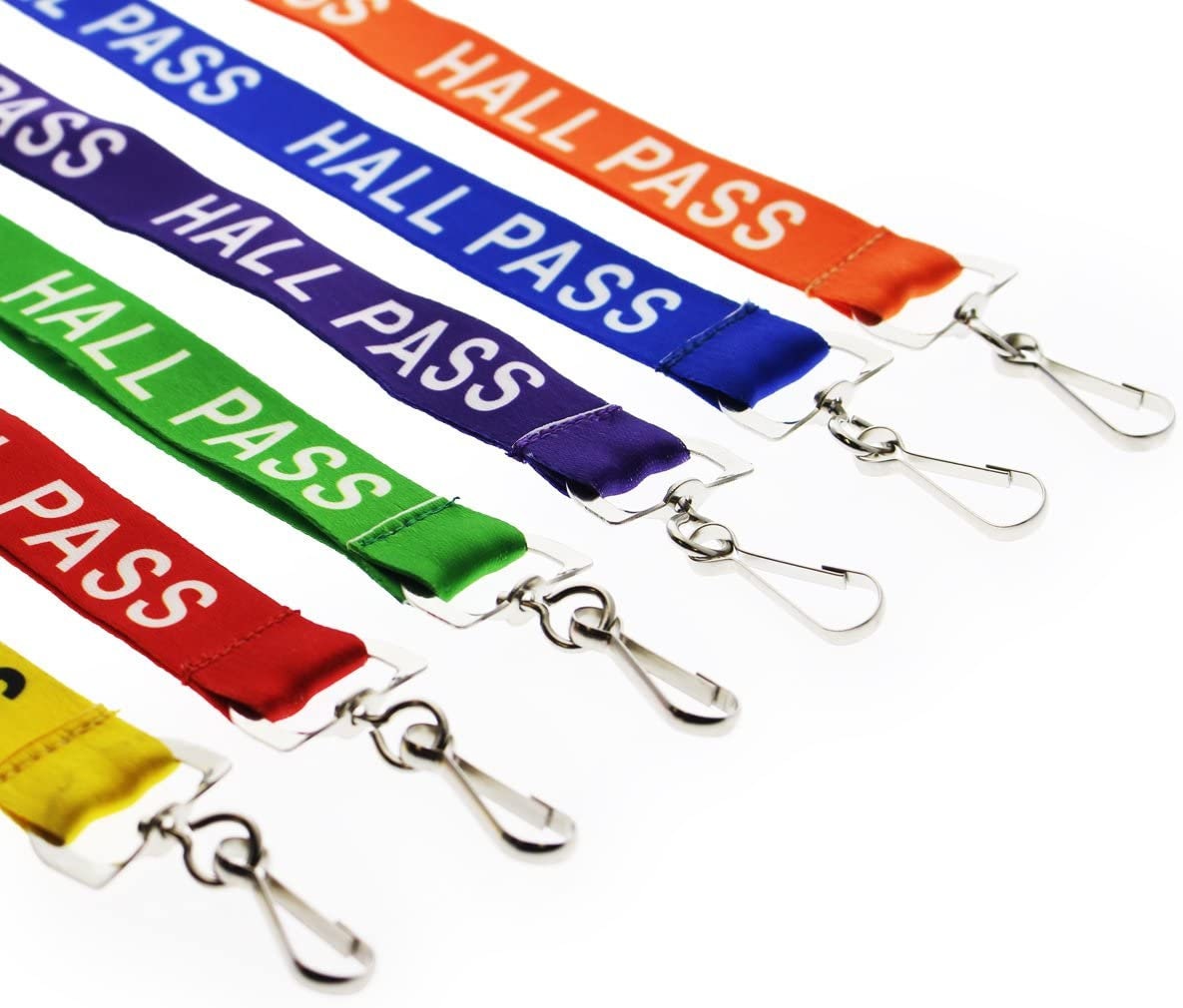 6 Classroom Hall Passes W Breakaway Lanyards - Durable Hall, Bathroom ...