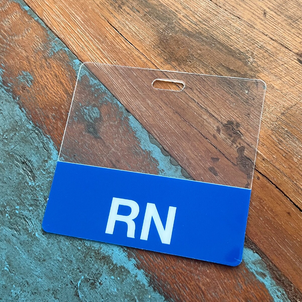 Clear Blue RN Badge Buddy - Free Shipping! - Badge Buddies for ...