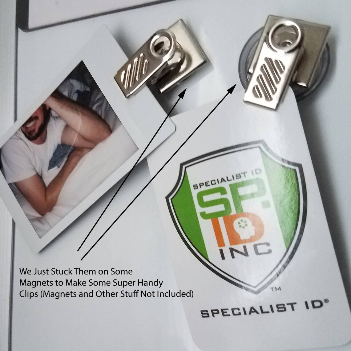 50 Bulldog Clips with Sticky Back Free Shipping Adhesive | Etsy