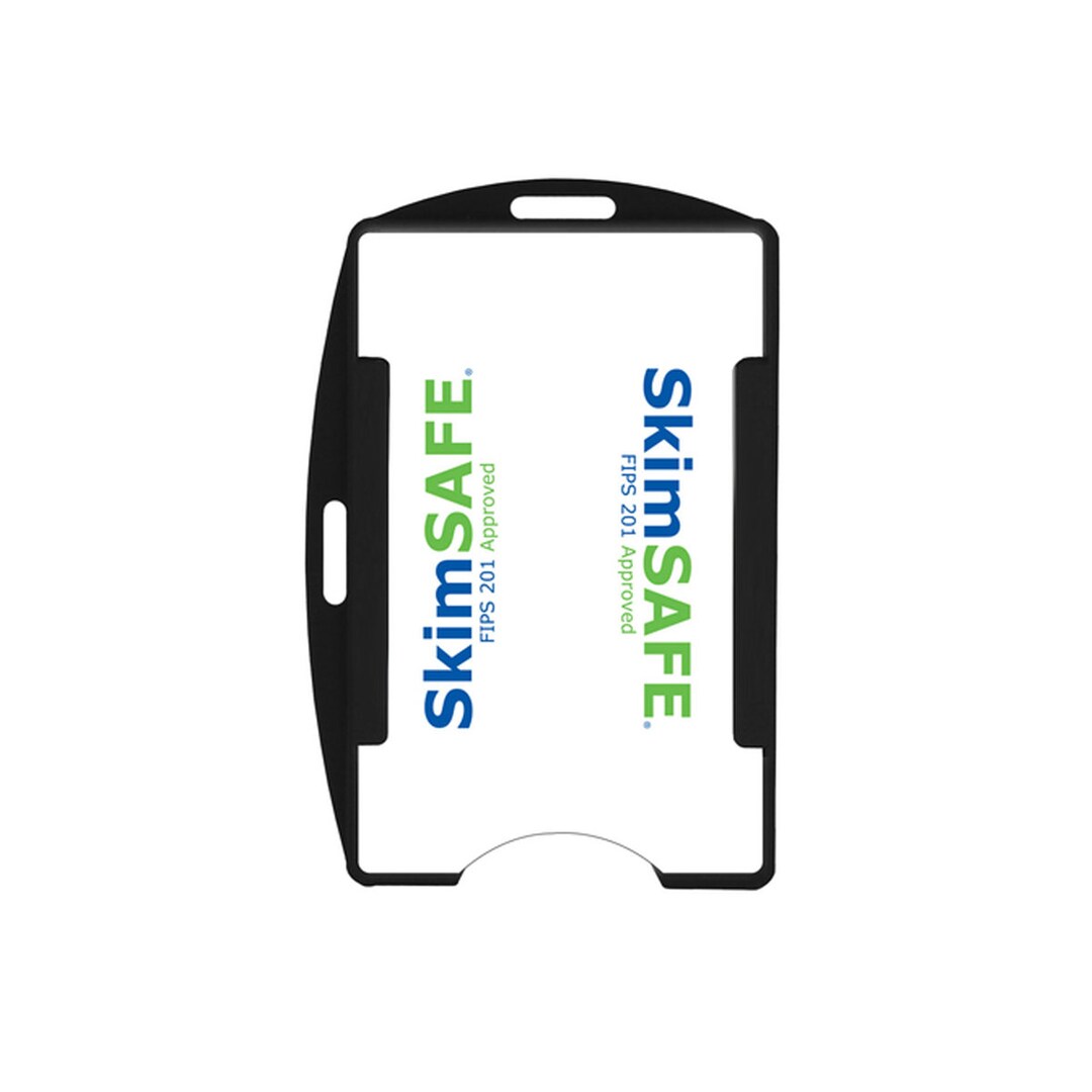 RFID Badge Holder for Two Cards - Dual Sided Shield Blocks 13.56mhz ...