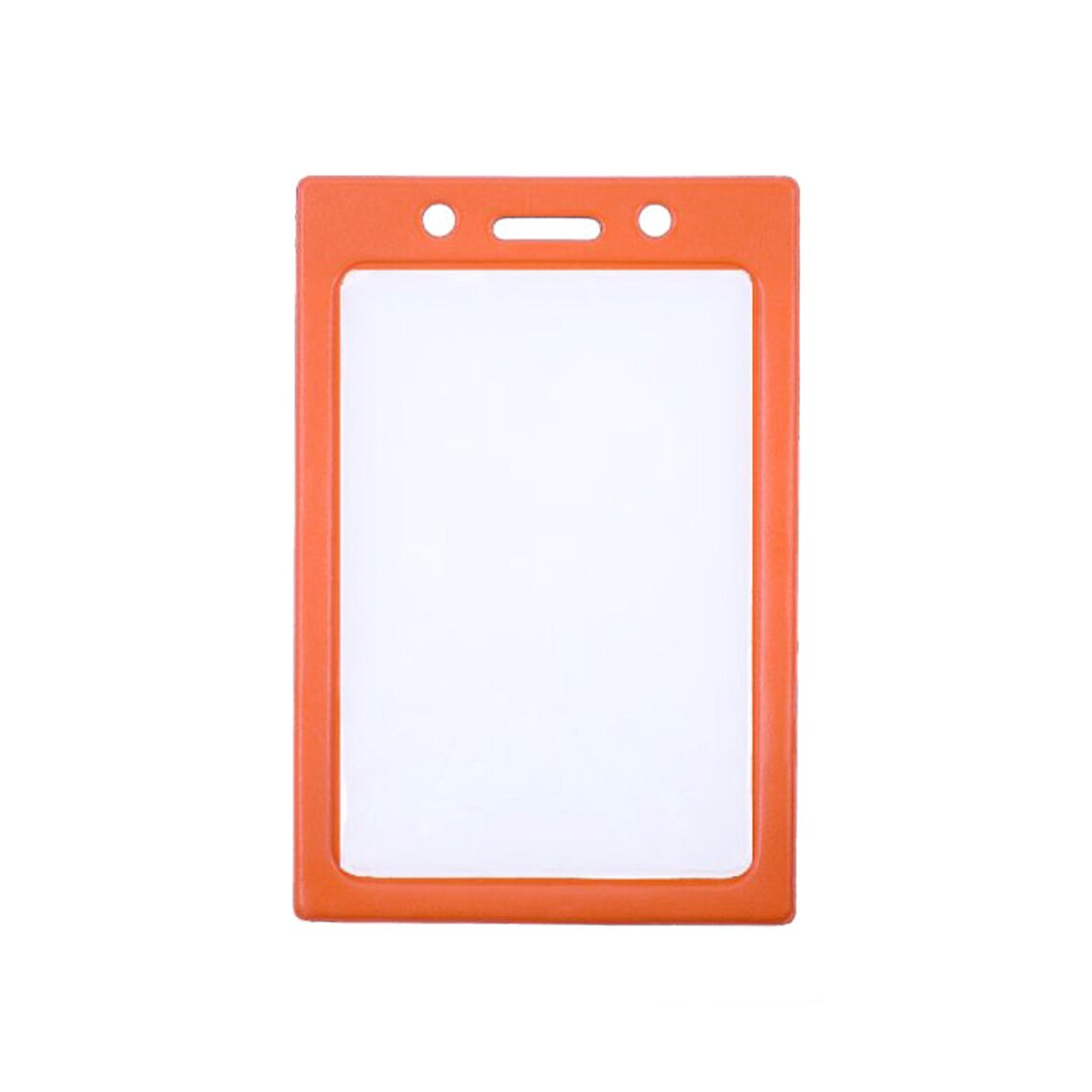100 Pack - Color Badge Holder - Free Ship - Vertical Orange Border ...