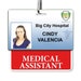 Red MEDICAL ASSISTANT Badge Buddy Free Shipping Badge - Etsy