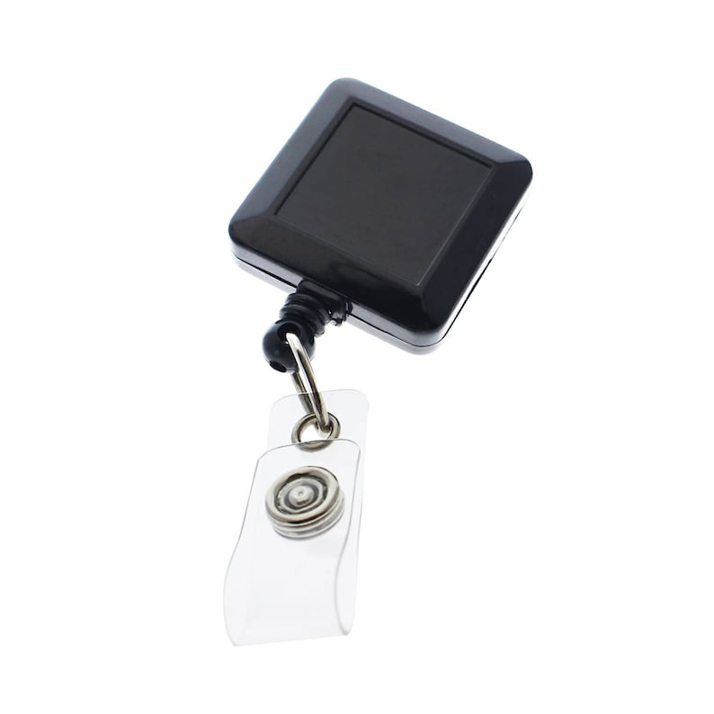 5 Black Square Badge Reels FREE SHIPPING Top Quality - Etsy