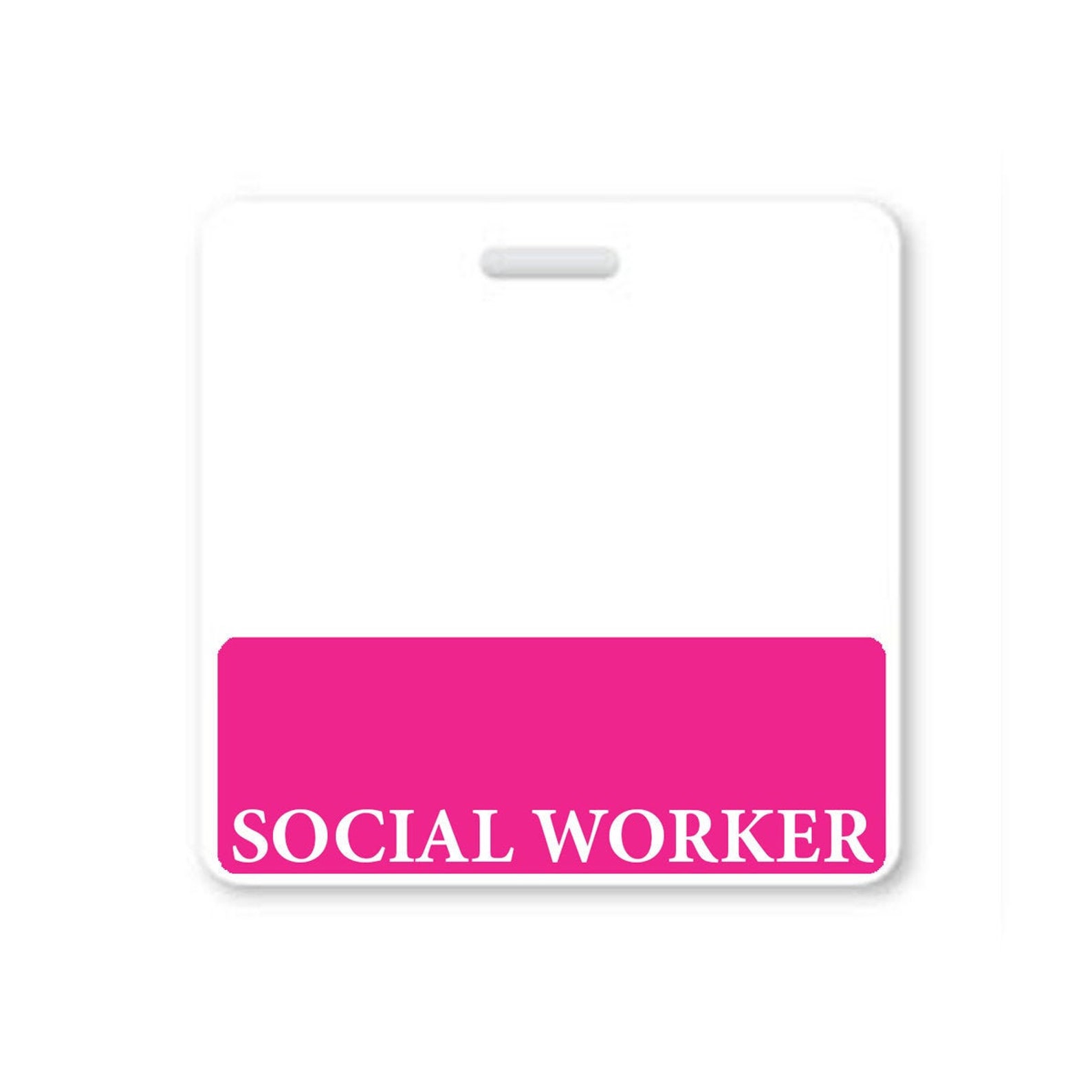 SOCIAL WORKER Badge Buddy Free Shipping Name Badge Tag - Etsy UK