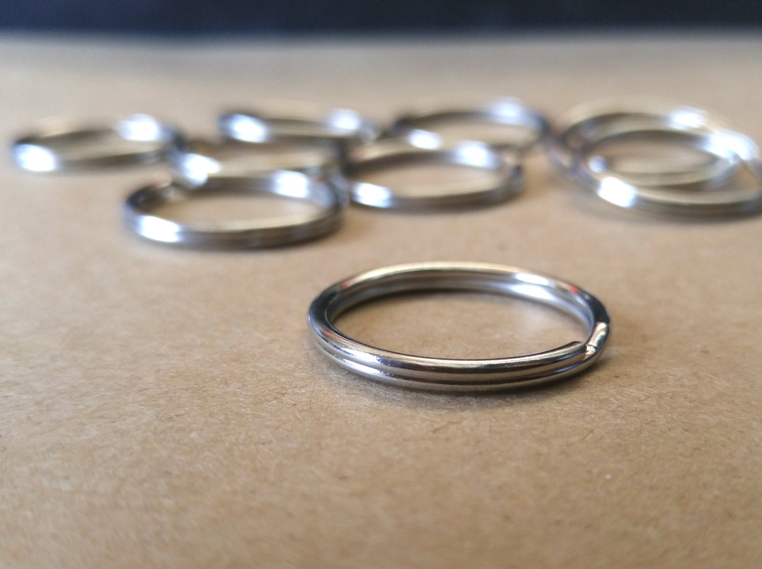 25 Pack of 1 Key Rings Heat Treated High Quality - Etsy