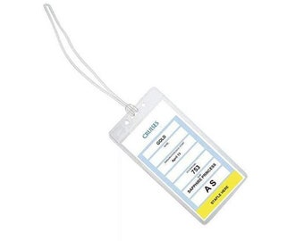 5 Pack Slim ID Bag Tags for Luggage and Backpack Identity | Etsy