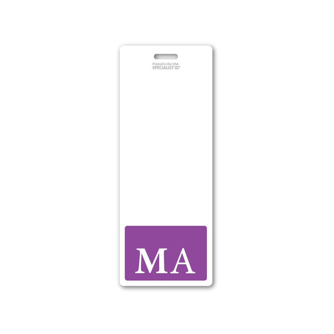 Badge Buddy MA Vertical Extra Long - Free Ship!! - Oversized ID Badge ...