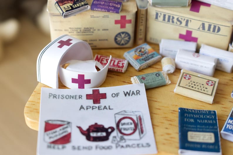 Printable Wartime First Aid Box & Red Cross Parcel: 1/12 Scale ...