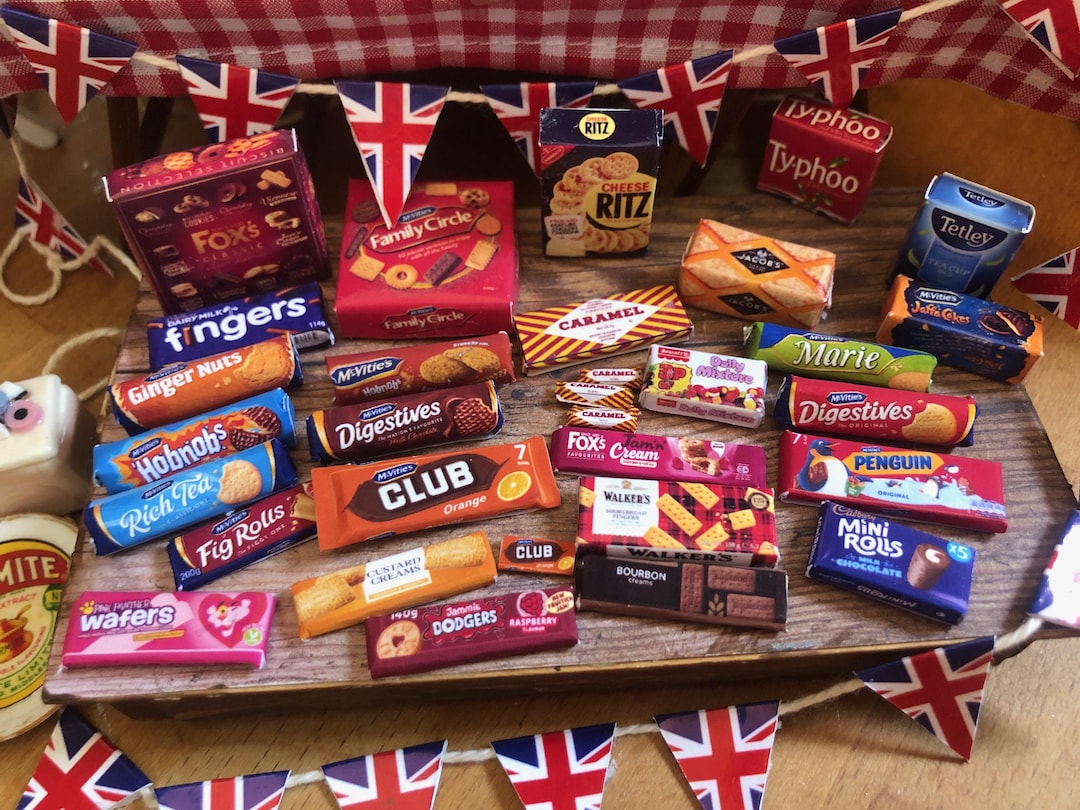 British Biscuits Miniature PDF Printable 1/12th Scale - Etsy