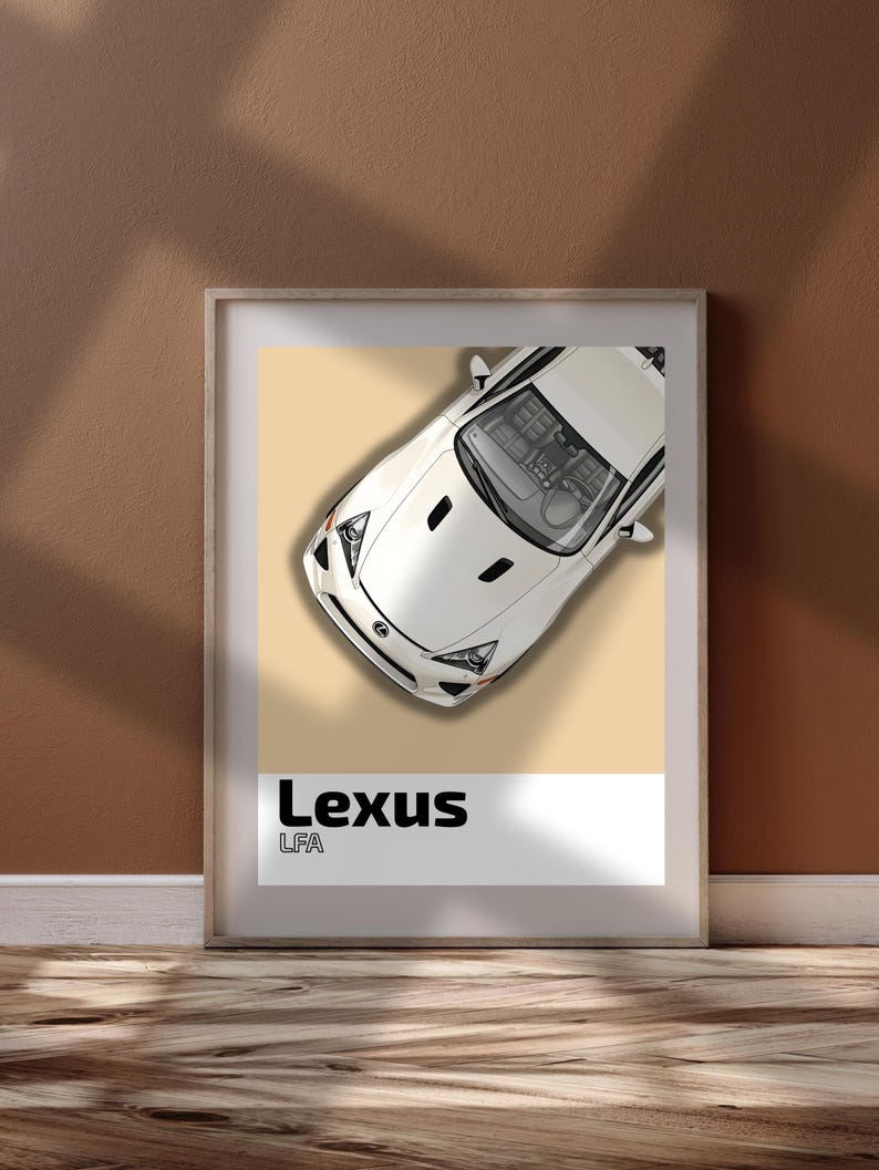 Lexus LFA Poster: Sleek Supercar Wall Art Print (digital Download) - Etsy