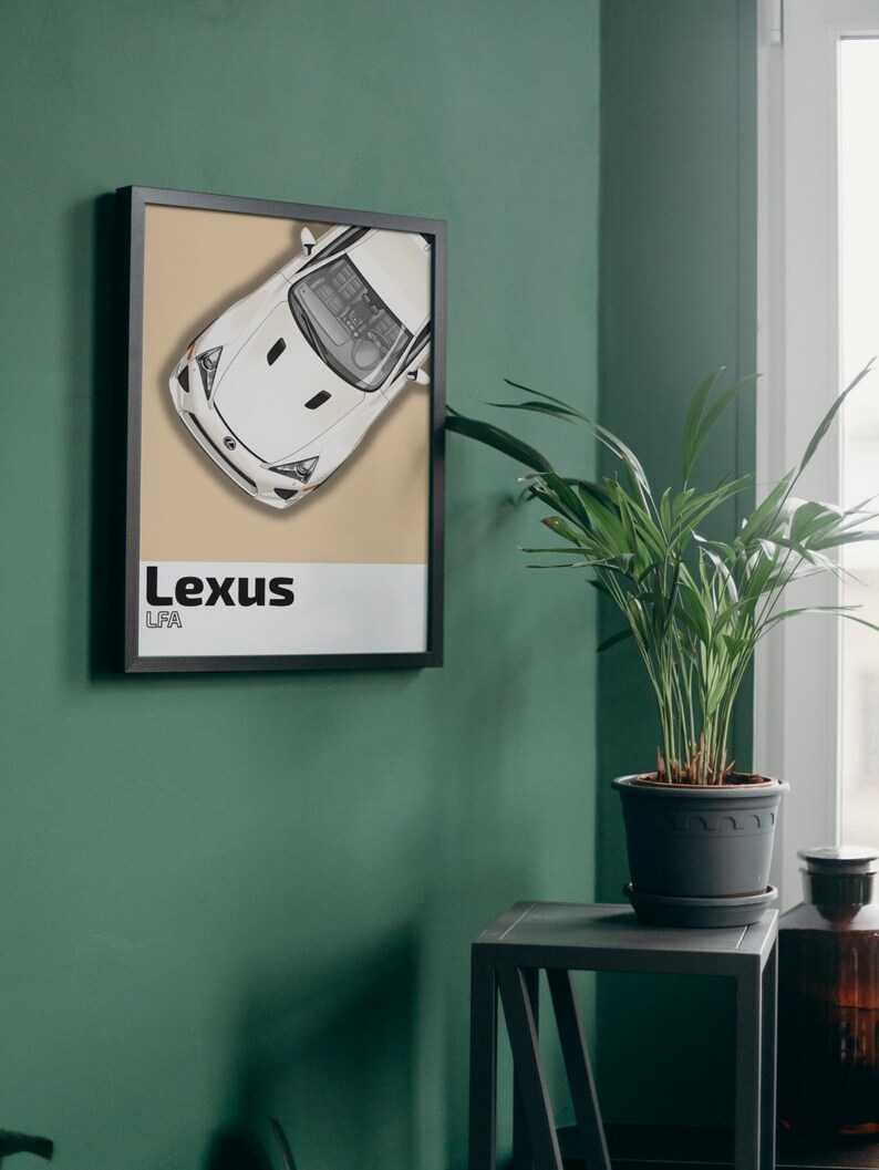 Lexus LFA Poster: Sleek Supercar Wall Art Print (digital Download) - Etsy