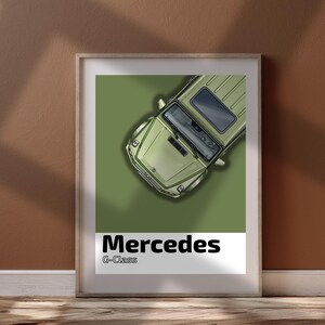 Mercedes G-class Poster: Iconic Luxury SUV Wall Art Print (digital ...