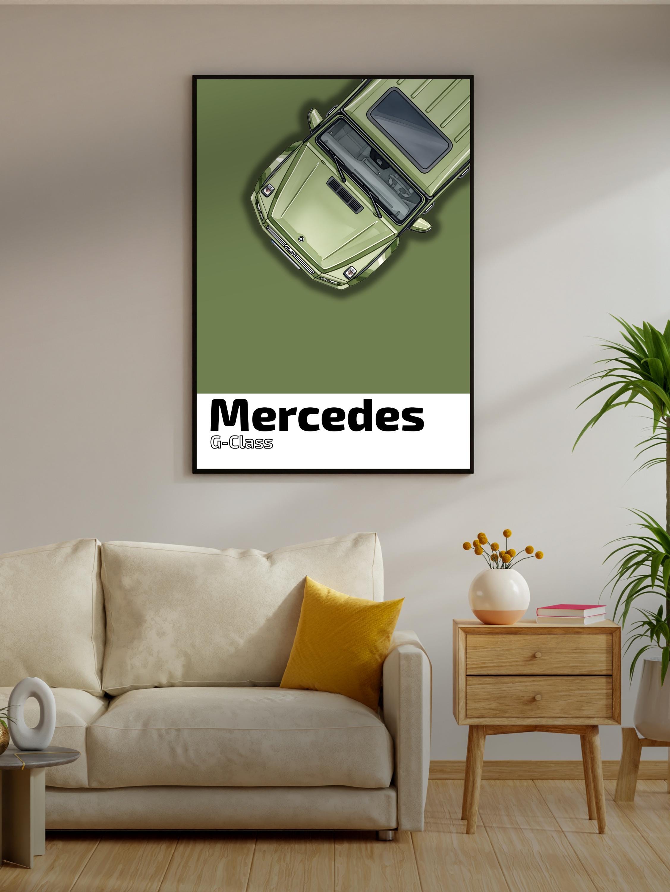Mercedes G-class Poster: Iconic Luxury SUV Wall Art Print (digital ...
