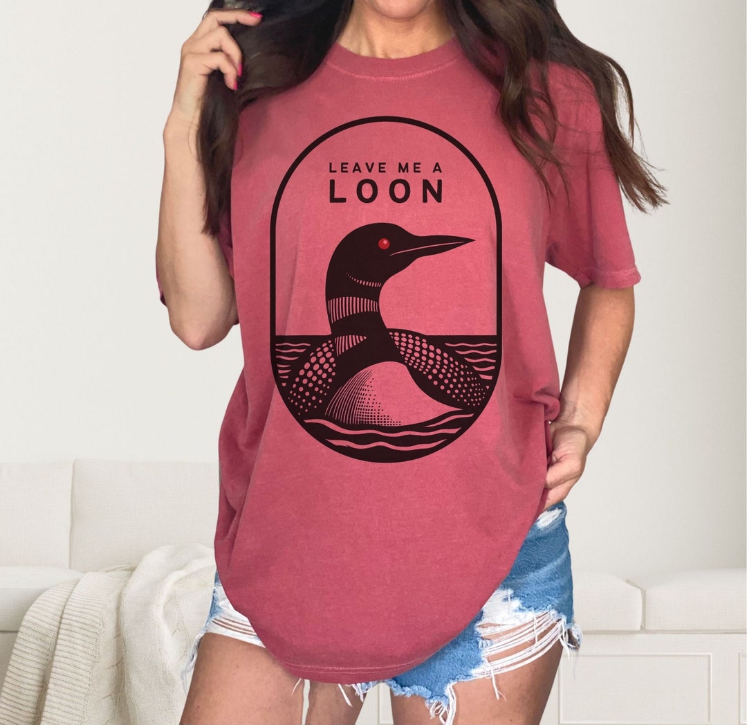Funny Common Loon Sweatshirt, Minnesota Lake Loon Shirt, Bird Watcher ...